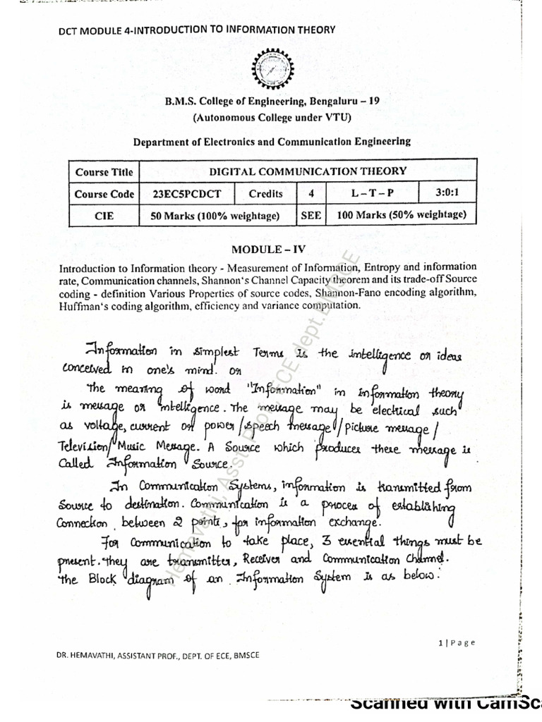 DCT Module 4 Study Material | PDF