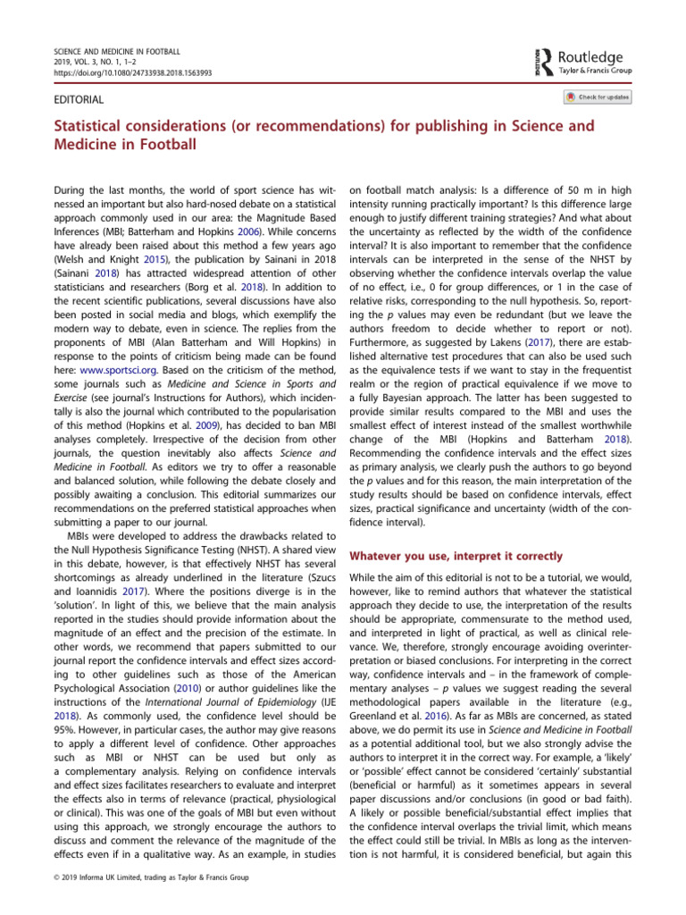 2019_IMPELLIZIERI_Statistical considerations for publishing in science and medicine in football ...