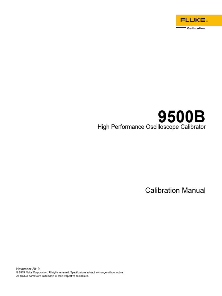 9500B Cmeng0000 | PDF | Calibration | Amplitude