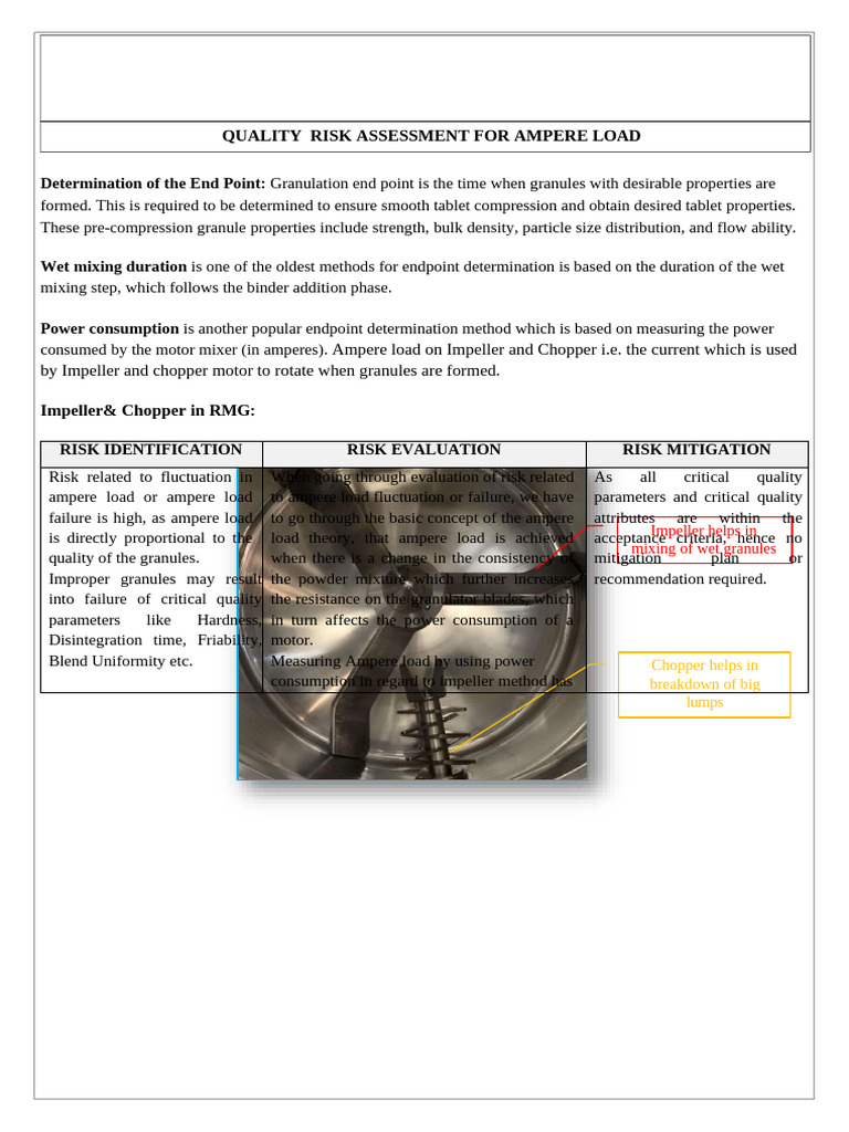 Quality-Risk-Assessment-for-Ampere-load | PDF