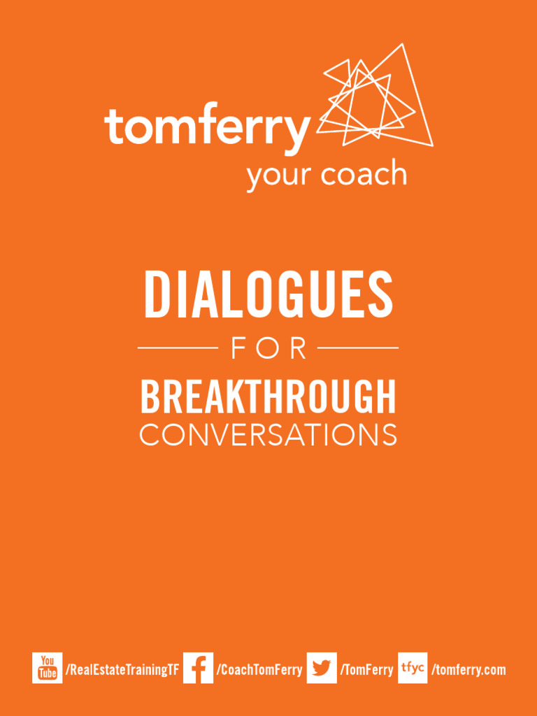 Agent Script Book Tom Ferry | PDF | Sales