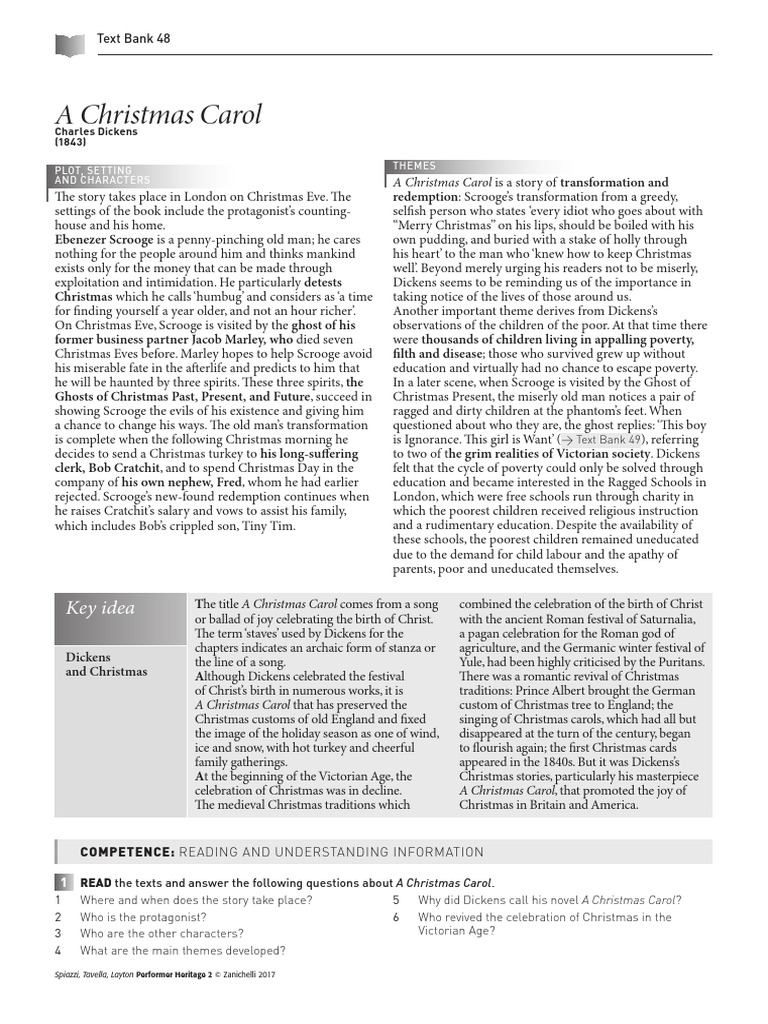 TB48 Dickens A Christmas Carol | PDF | A Christmas Carol | Ebenezer Scrooge