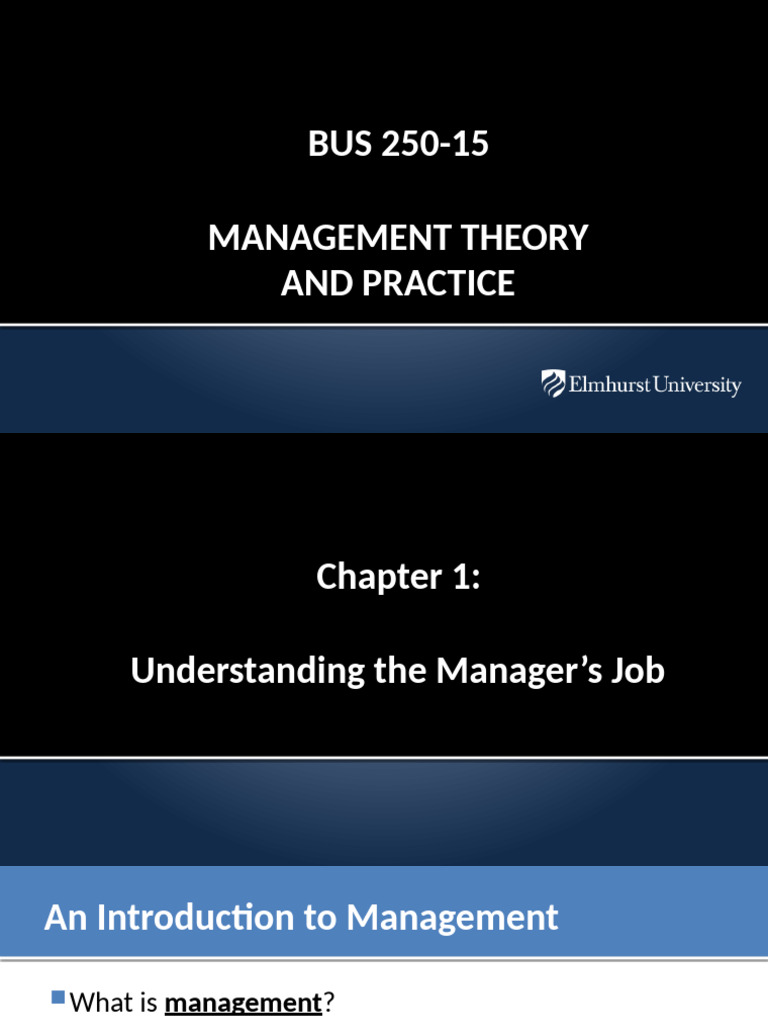 Chapter 1 - Slides | PDF | Decision Making | Motivation