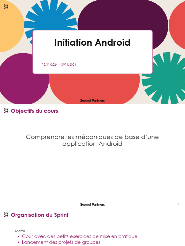 Initiation Android B2 2024 2025 (1) | PDF | Android (Système d'exploitation) | Application