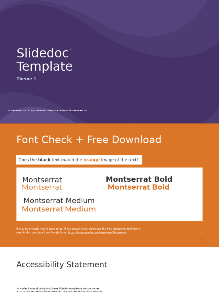 Slidedoc Template - Theme 1 | PDF | Page Layout | Typography