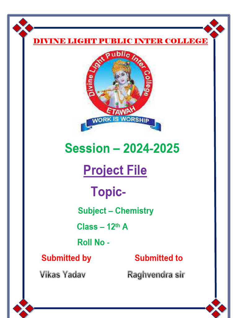 Border Edit Vikash Chemistry | PDF