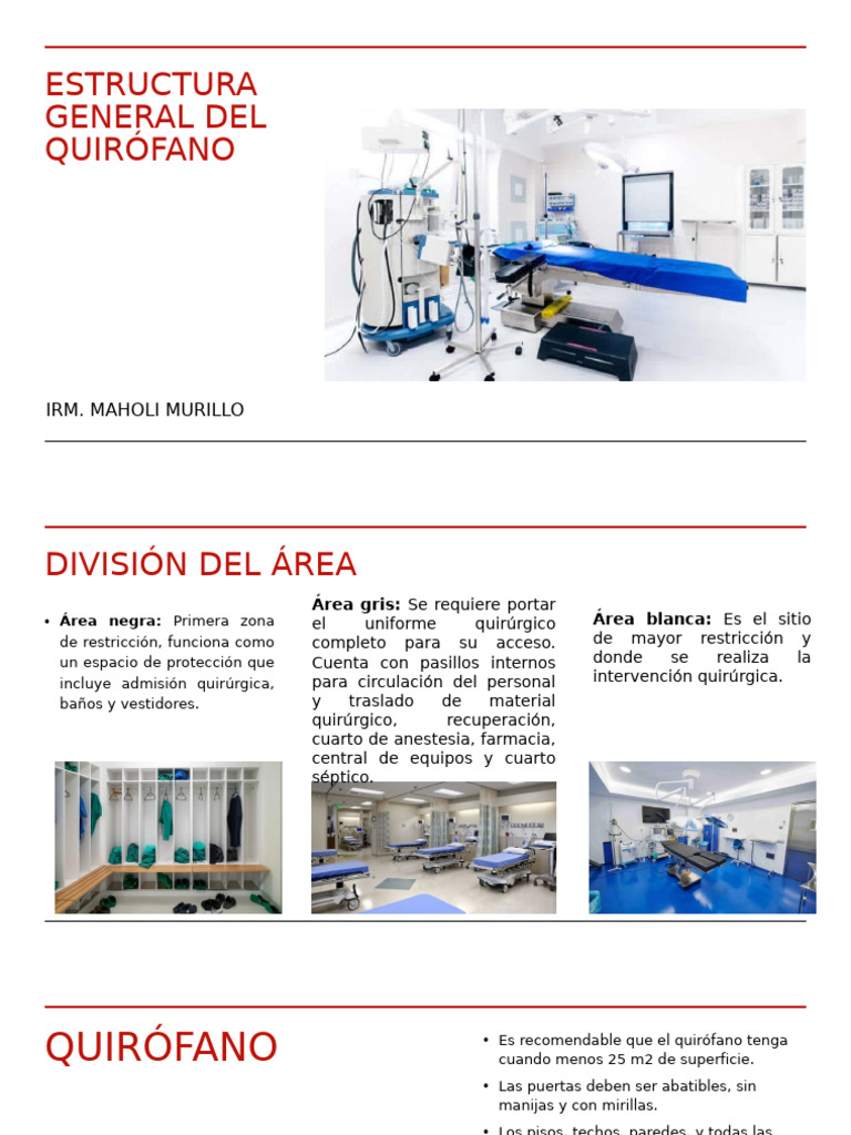 Estructura General Del Quirófano | PDF
