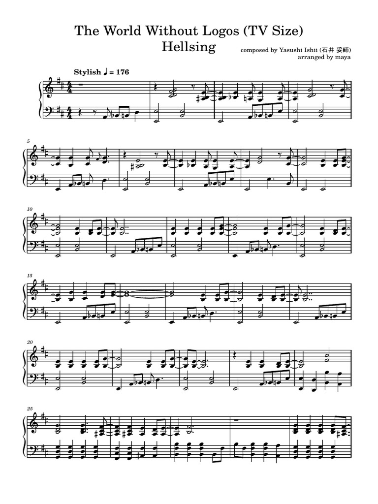 Hellsing - The World Without Logos | PDF