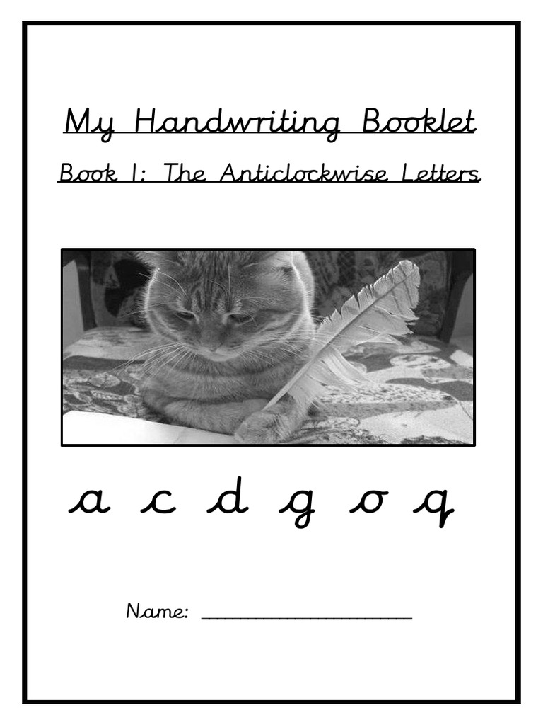 Anticlockwise Letters Handwriting Guide | PDF
