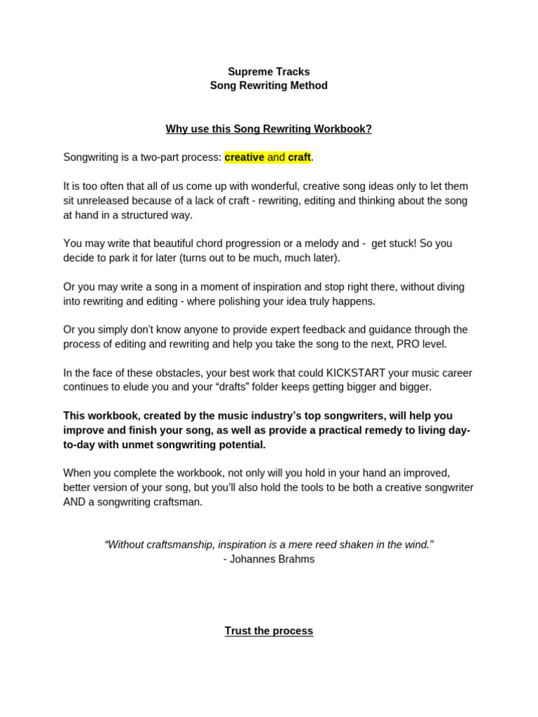 Case study - Workbook | PDF | Song Structure | Music Theory