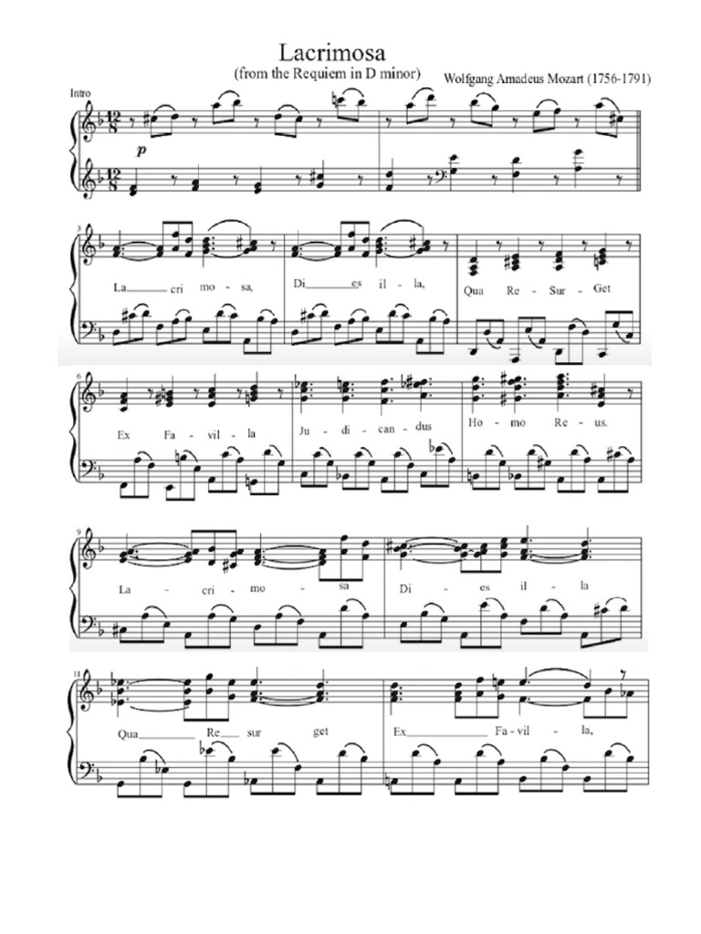 Lacrimosa | PDF
