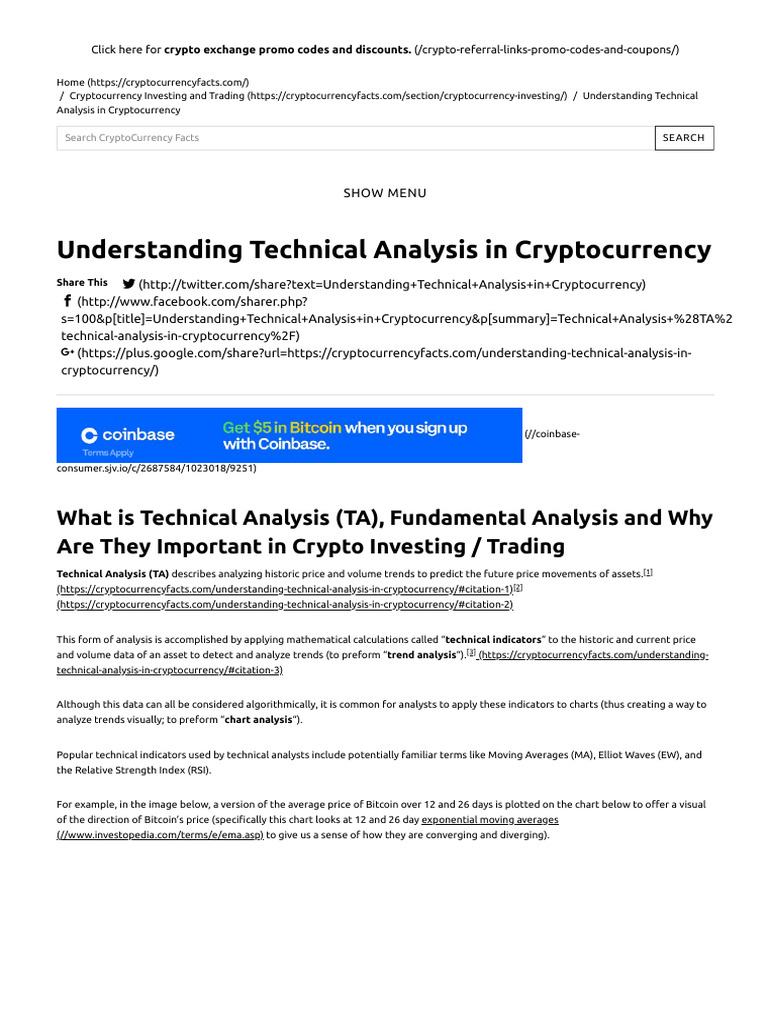 Understanding Technical Analysis in Cryptocurrency | PDF | Technical Analysis | Cryptocurrency