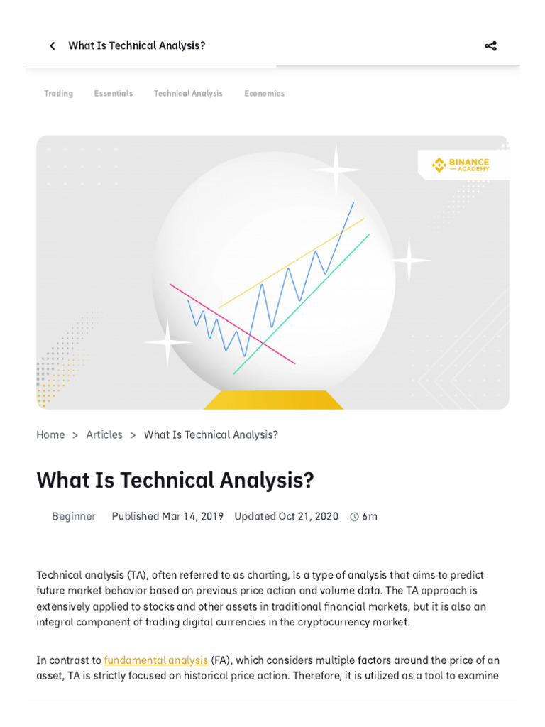 Understanding Technical Analysis Basics | PDF | Private Sector | Investing