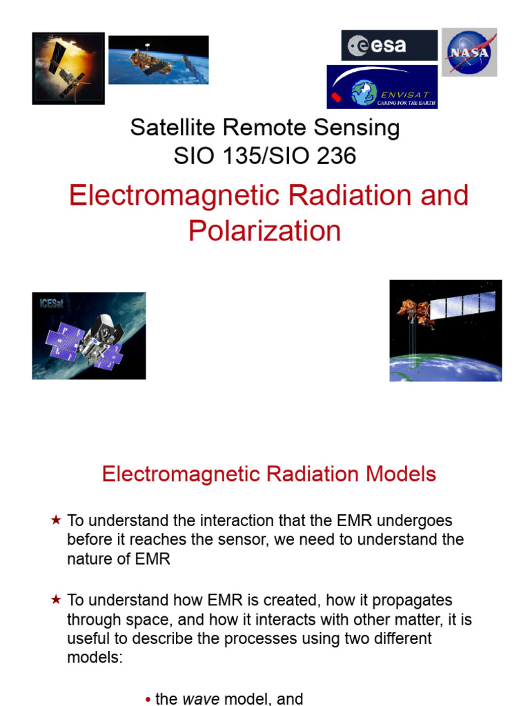 Satellite Remote Sensing Pdf Electromagnetic Radiation