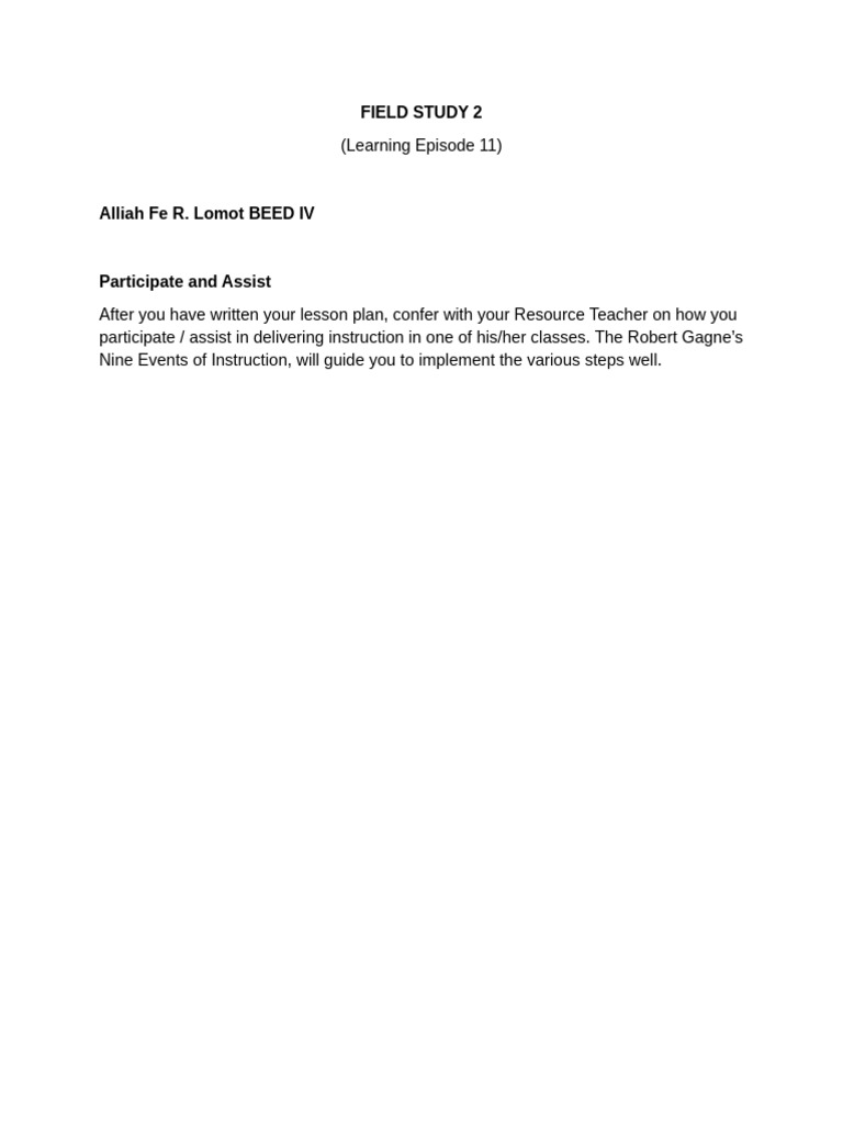 Field Study 2 | PDF
