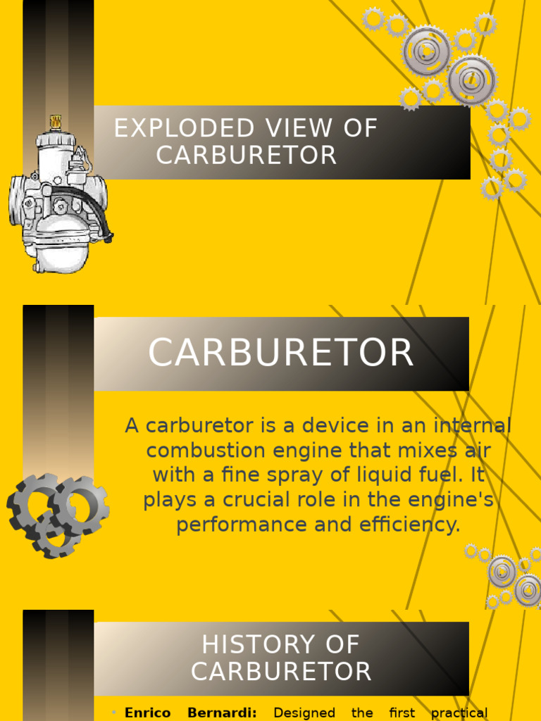Carburetor Exploded View Diagram | PDF | Carburetor | Throttle