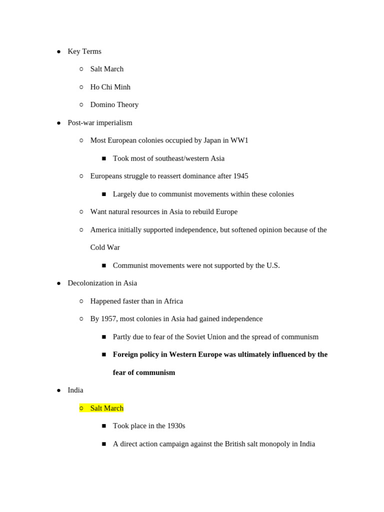 Decolonization Asia Pdf Decolonization Communism
