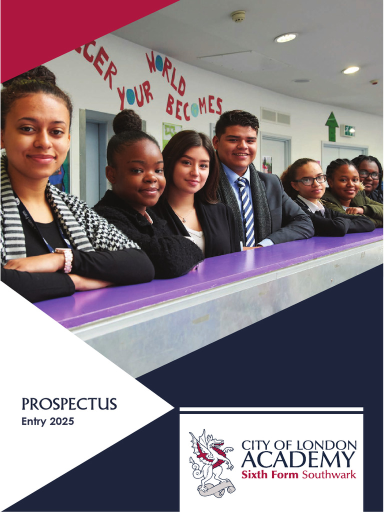 COLA Sixth Form Southwark Prospectus | PDF | Psychology | Printmaking