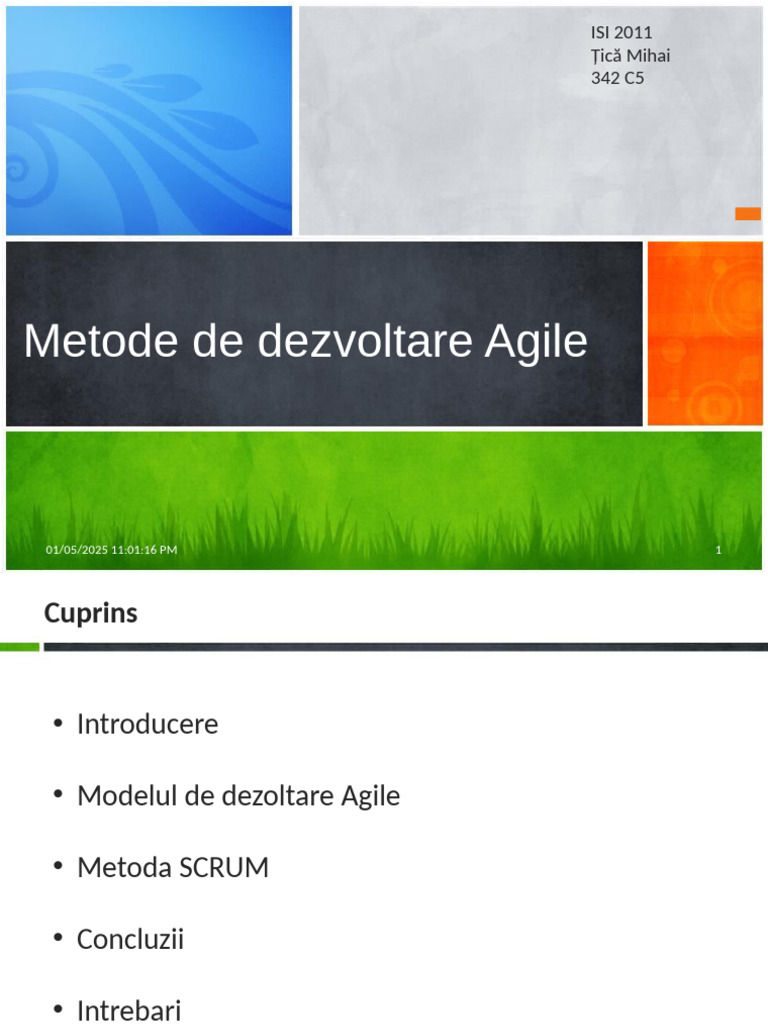15mihai Tica AgileDevProcesses | PDF | Scrum (Software Development) | Agile Software Development