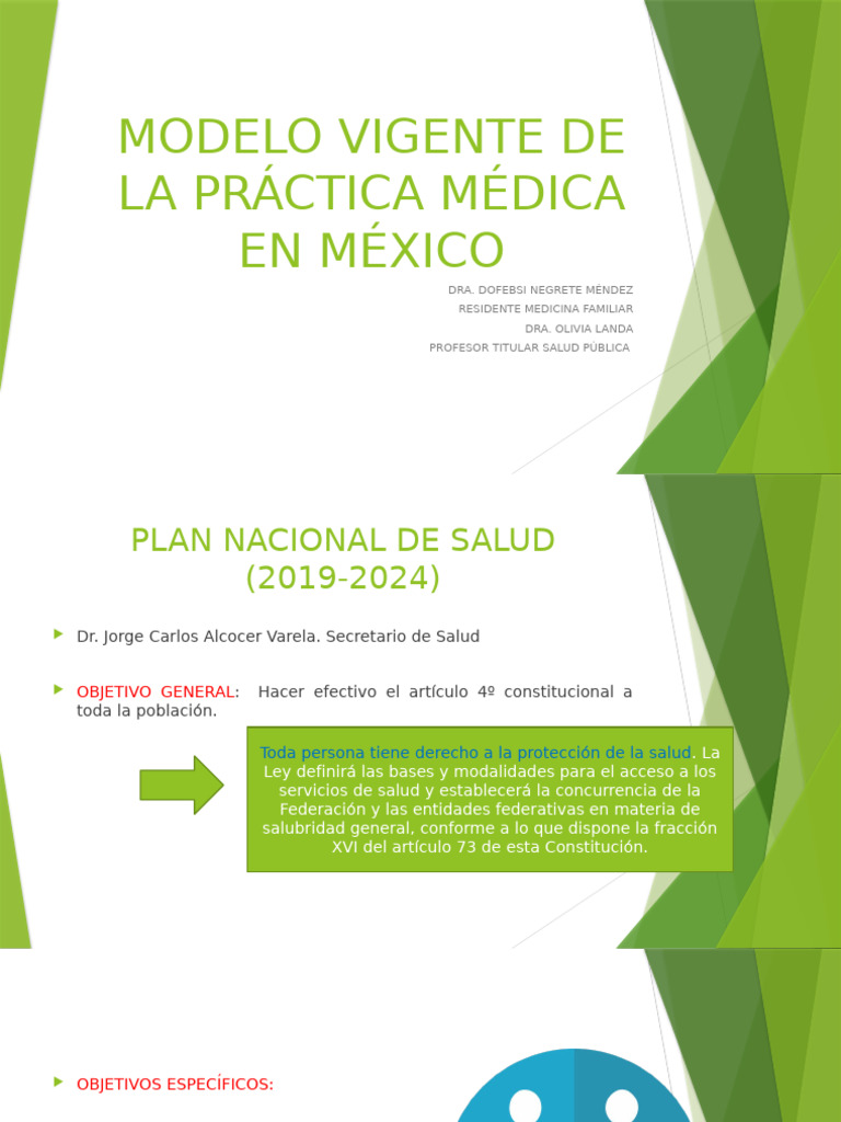 Modelo de Práctica Médica en México | PDF | México | Cuidado de la salud
