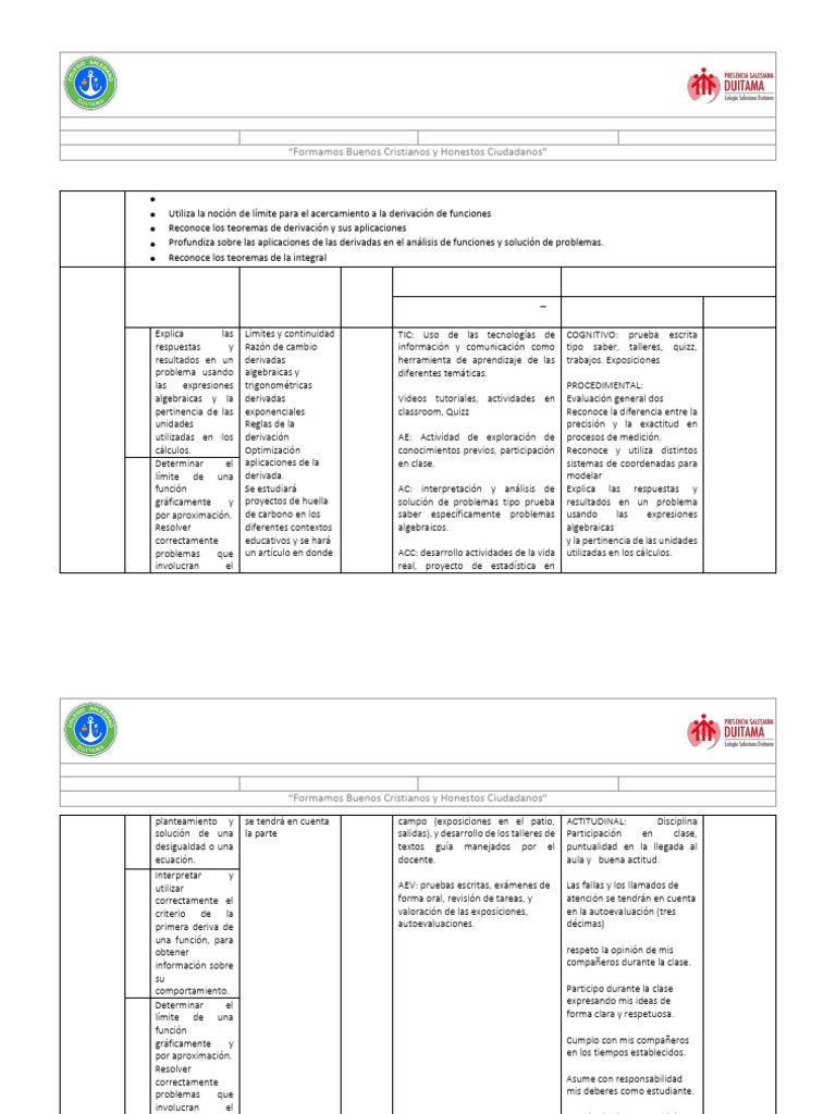 Plan de Matematicas 4° Periodo 2024 Proyectivo Once | PDF | Matemáticas ...