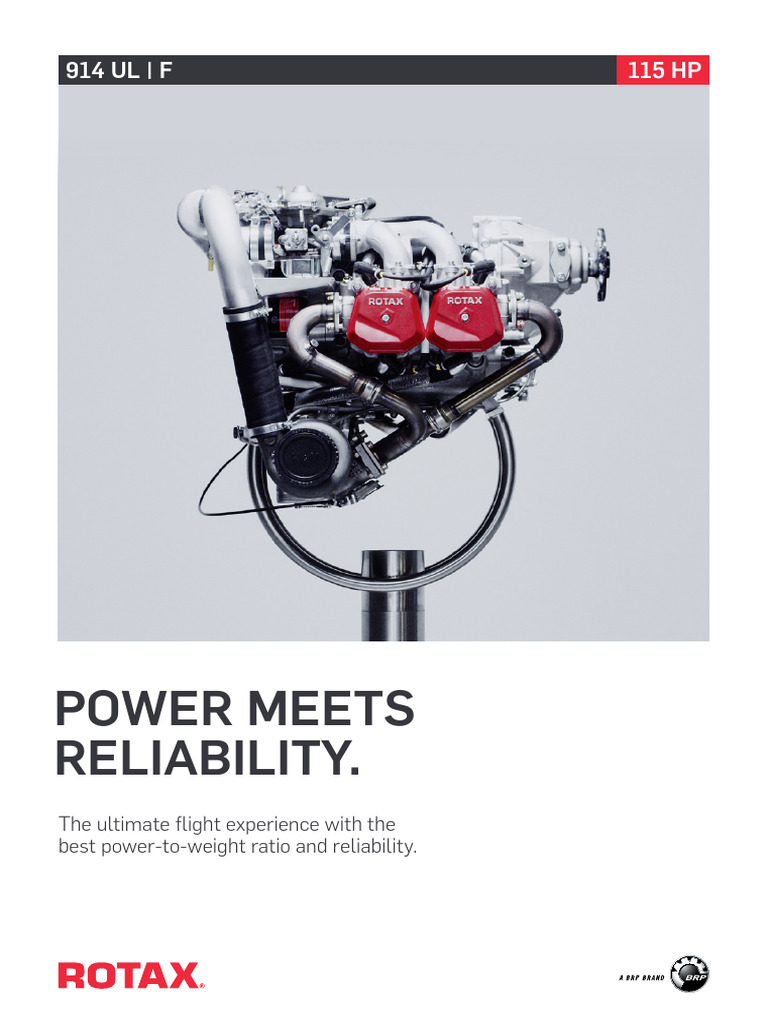 Rotax 914 Turbo Engine Specifications | PDF | Engines | Engineering