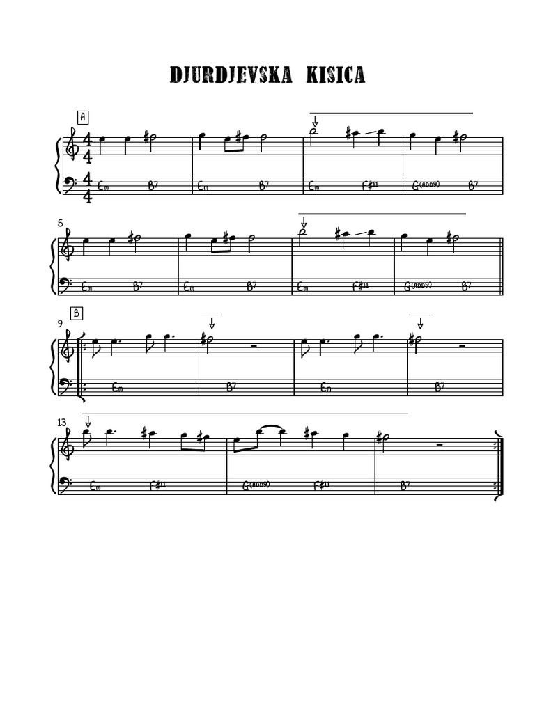Djurdjevska Kisica - Full Score | PDF