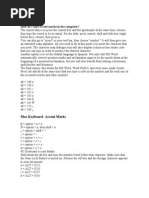 Danish & Norwegian ALT Codes Guide | PDF