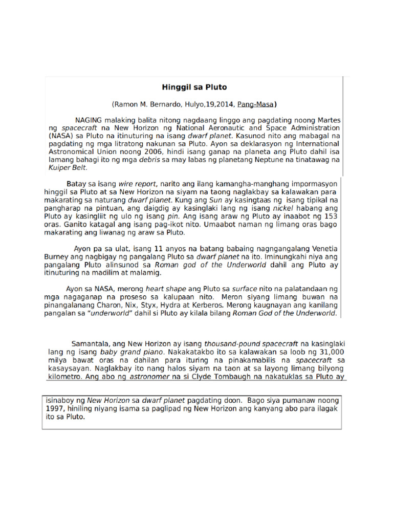 gawain sa pagpag | PDF