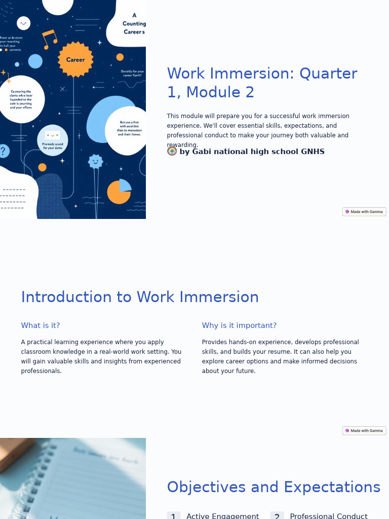 Work Immersion Quarter 1 Module 2 | PDF | Communication | Human ...