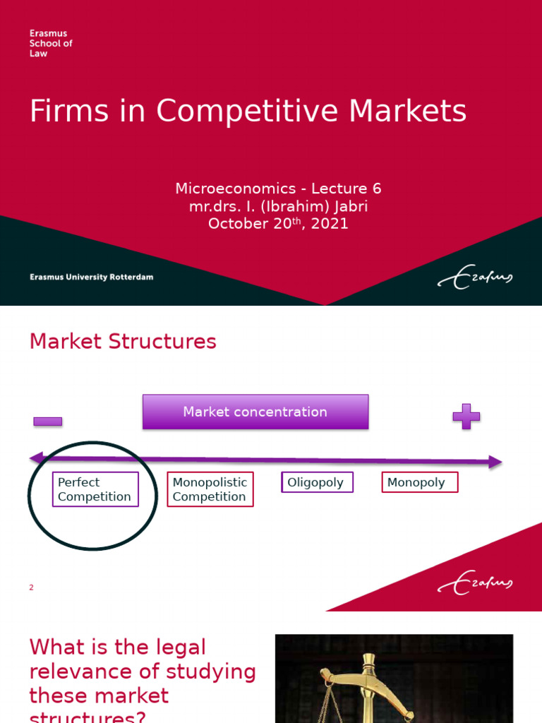 Lecture 6 - Perfect Competition | PDF | Profit (Economics) | Marginal Cost