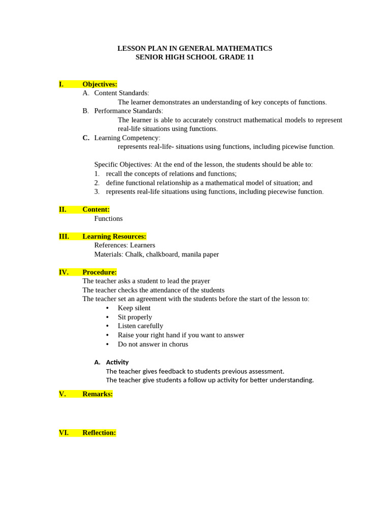 GEN MATH LESSON 1-4 | PDF
