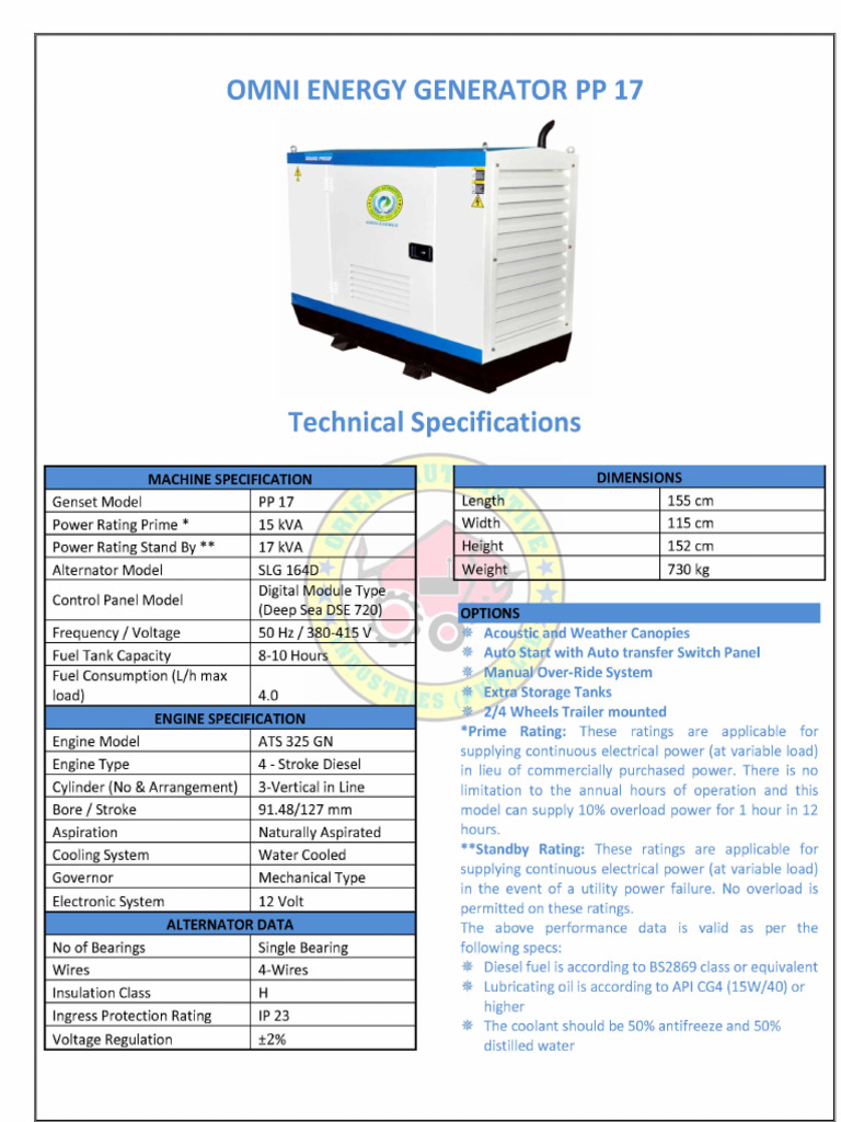 OMNI Energy Generator PP 17 | PDF