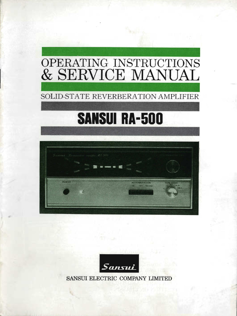 Sansui+Ra 500 | PDF