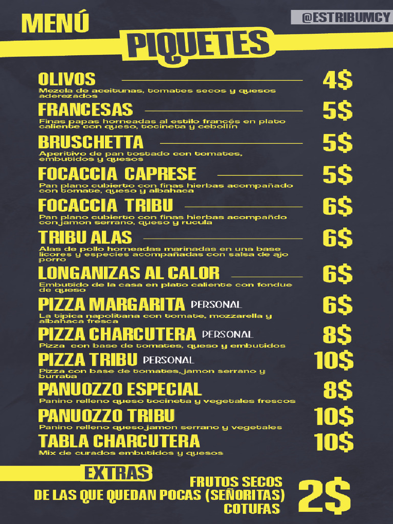 Estribu Menu | PDF