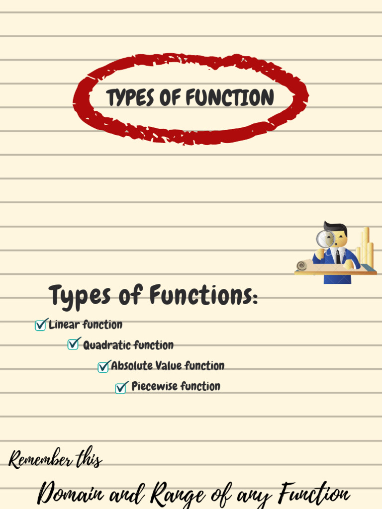 Types Of Functions Domain And Range Pdf Function Mathematics