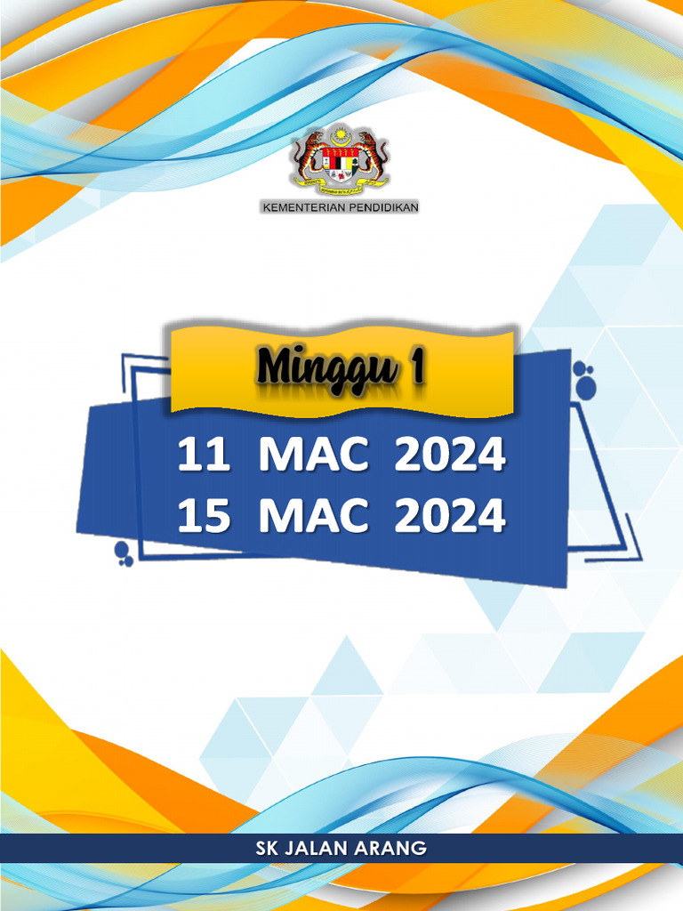 Divider Mingguan Blue Orange B | PDF