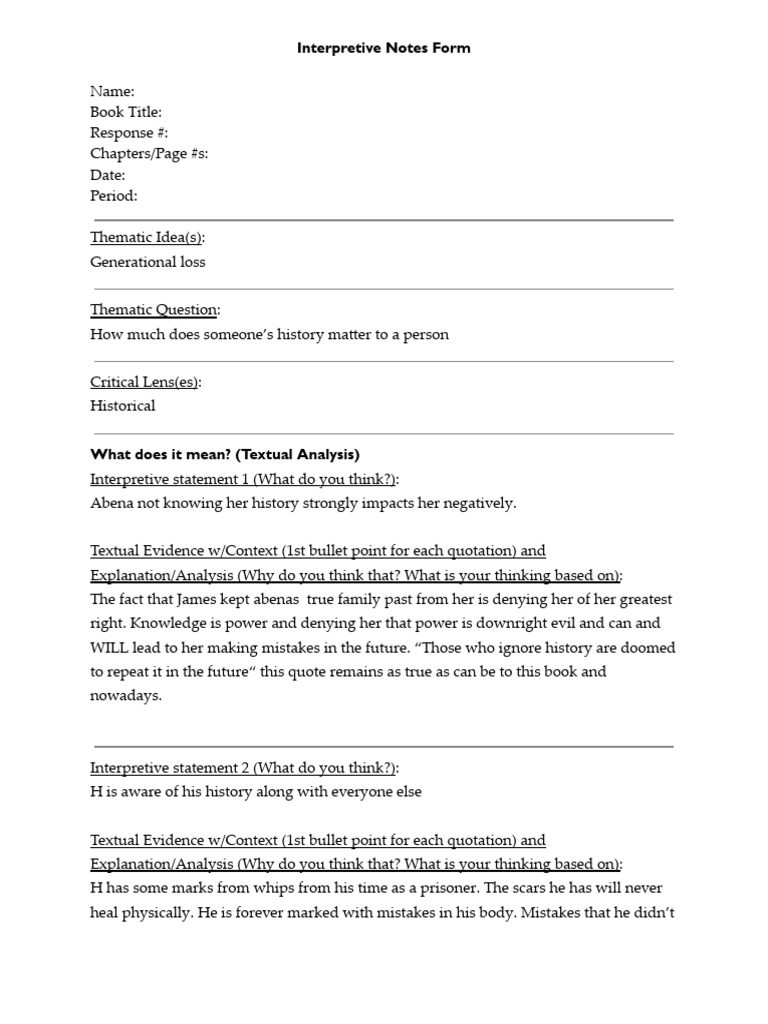 Thematic Analysis of Generational Loss | PDF