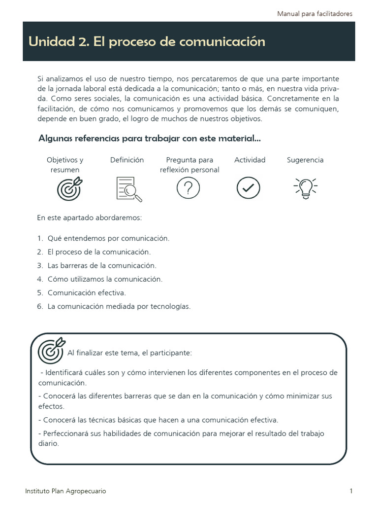 Módulo 1 Tema 2 Comunicacion | PDF | Comunicación