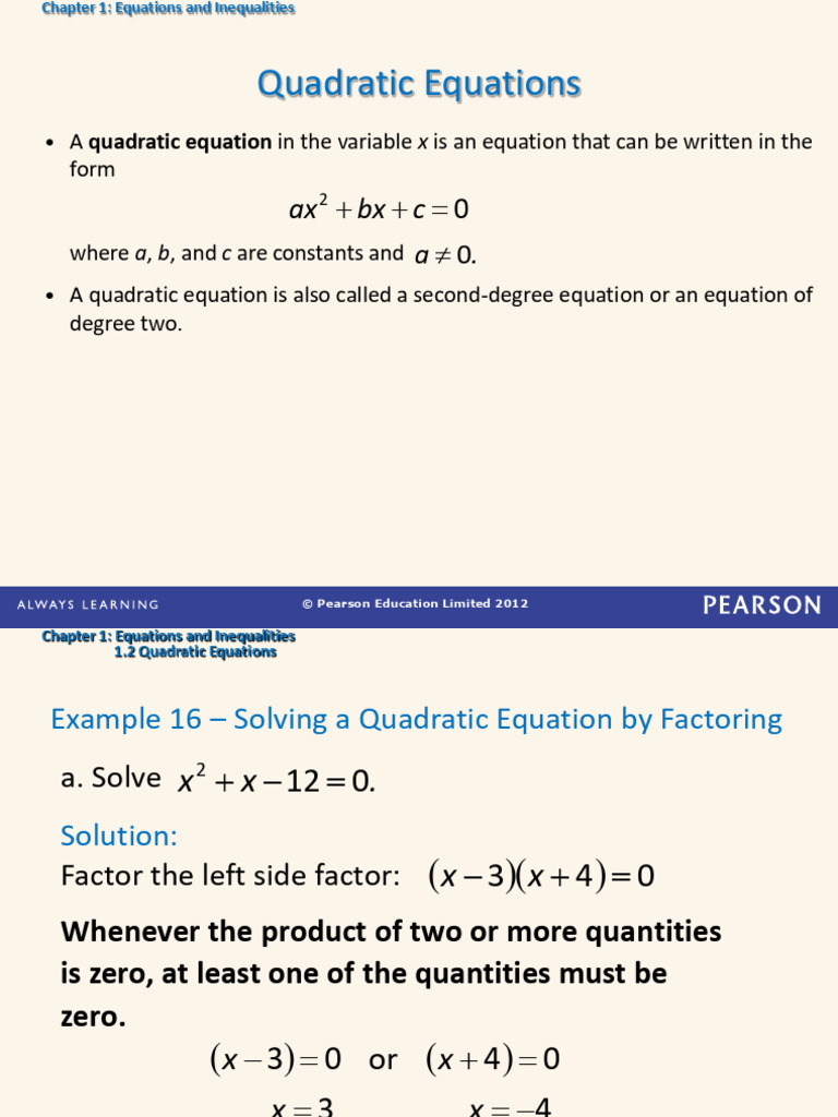 mathematics for business part 2 | PDF | Equations | Quadratic Equation