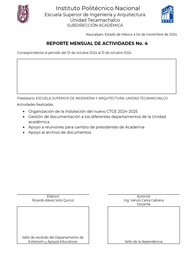 Reporte-Mensual 4 | PDF