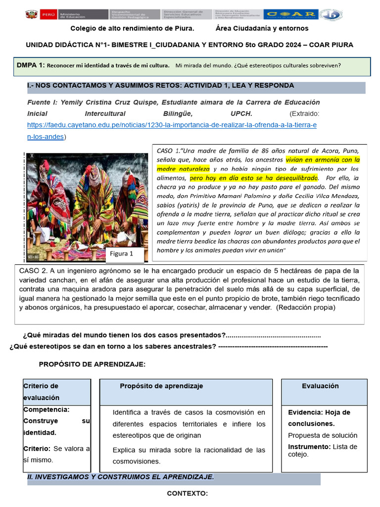 Dmpa Ccee 5to-Unid I Ibim 2024 | PDF