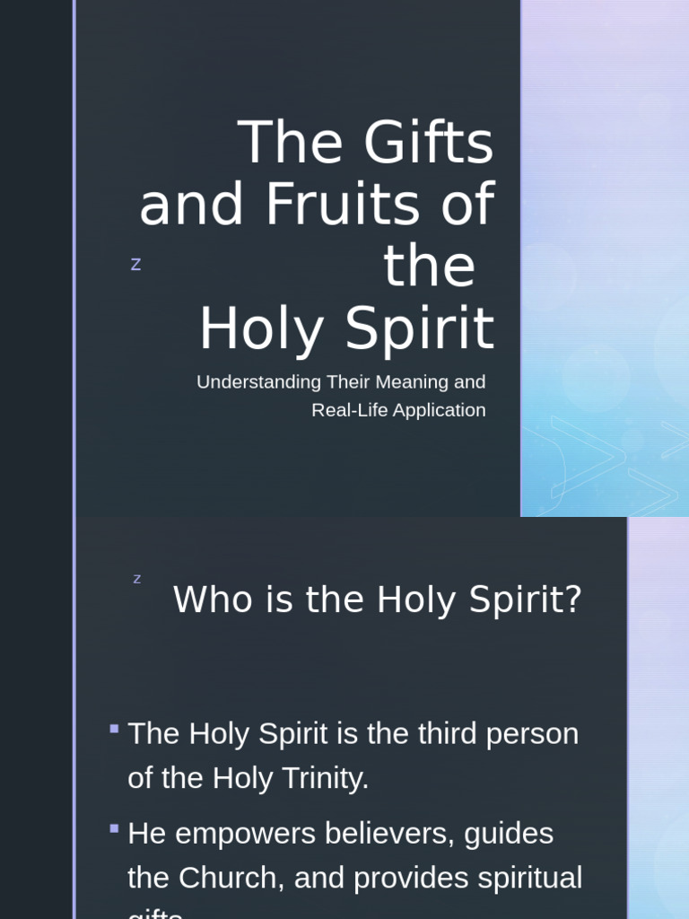 Understanding Gifts and Fruits of the Spirit | PDF | Faith | Courage
