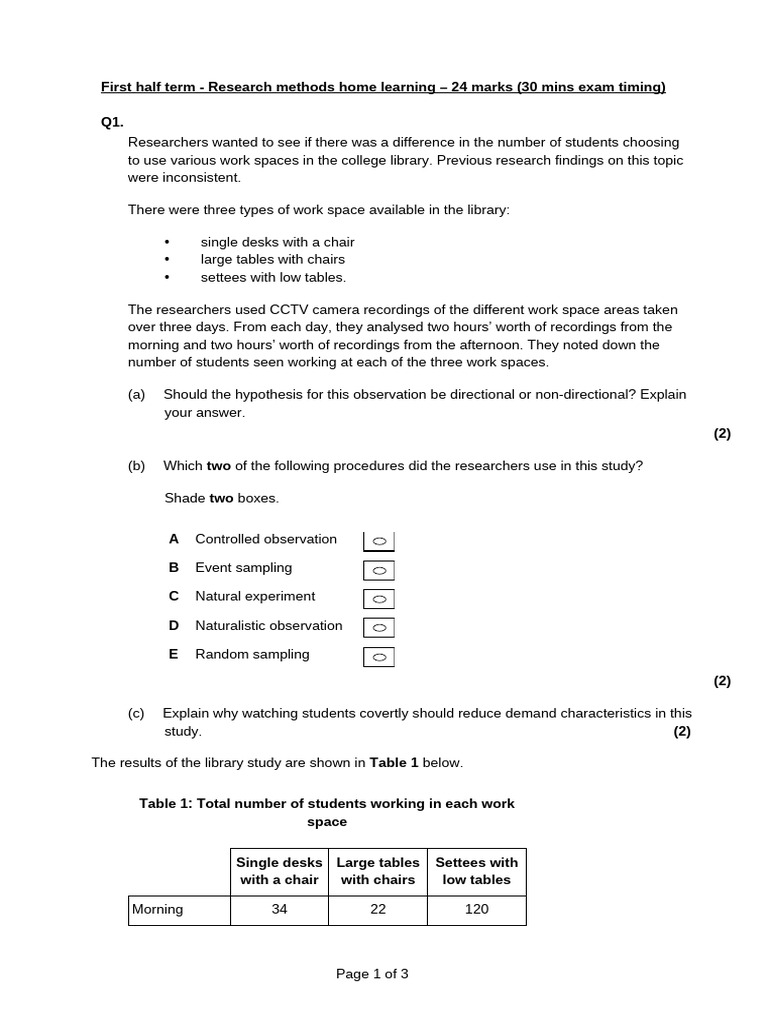 12._October_half-term_RM_summary_-_observation_based | PDF | Questionnaire | Methodology