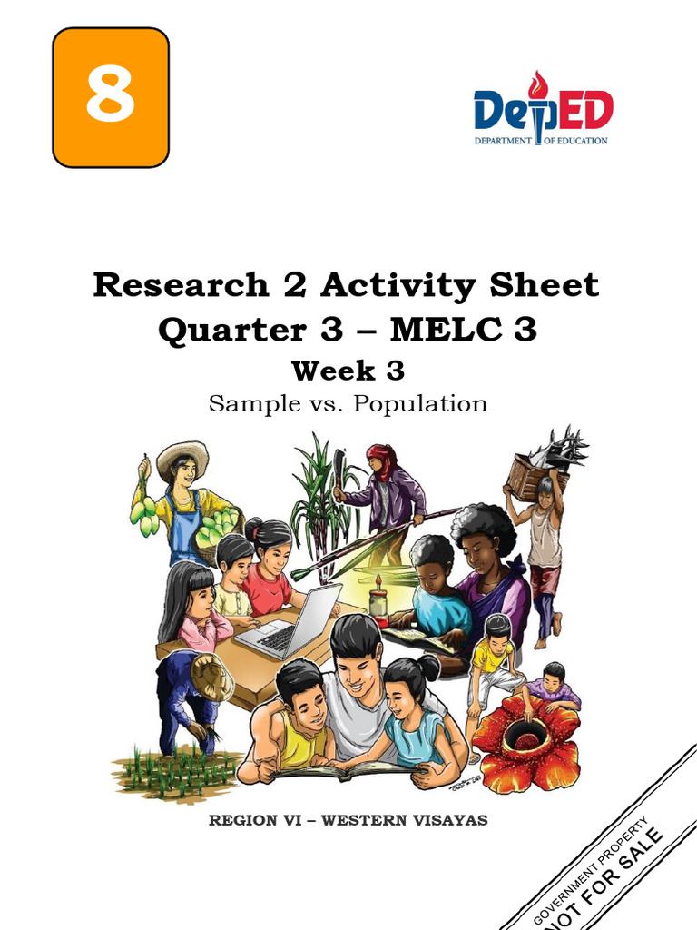 LAS Research 2 GRADE 8 MELC 3 Q3 Week3 | PDF | Sampling (Statistics) | Learning