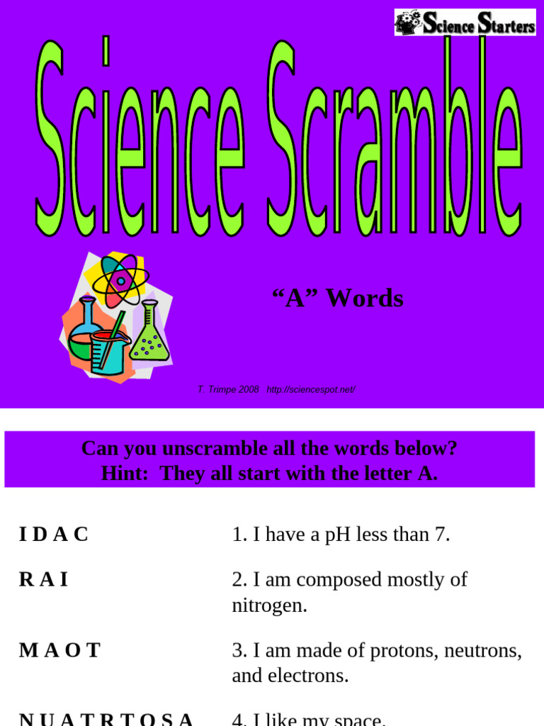 Sciscramble A | PDF