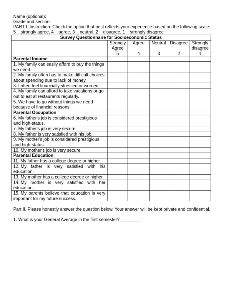 Research Questionnaire | PDF