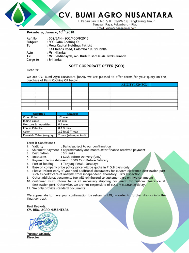 SCO 02 PalmCookingOil CP10 LK 090118 (1) | PDF
