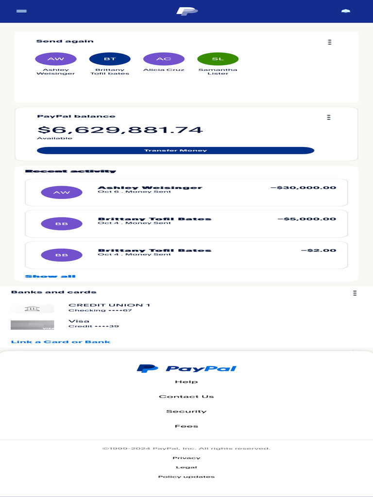 PayPal Summary | PDF