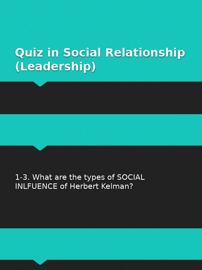 Quiz in Social Relationship | PDF